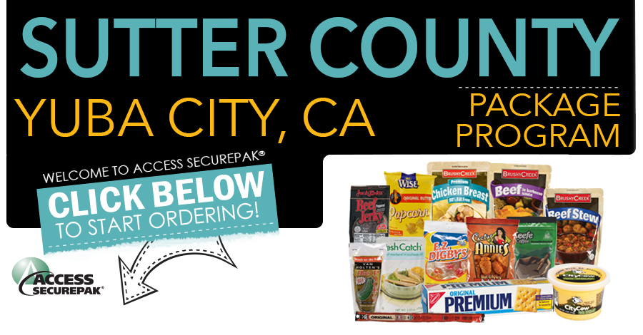 Access Securepak - Sutter County Jail Package Program - CA - Welcome