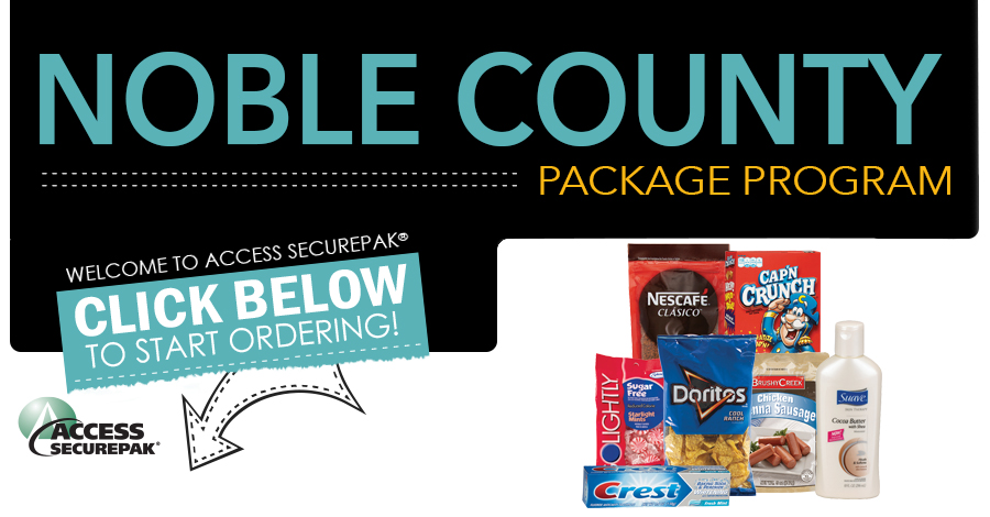 Access Securepak - Noble County Jail Package Program- OH - Welcome