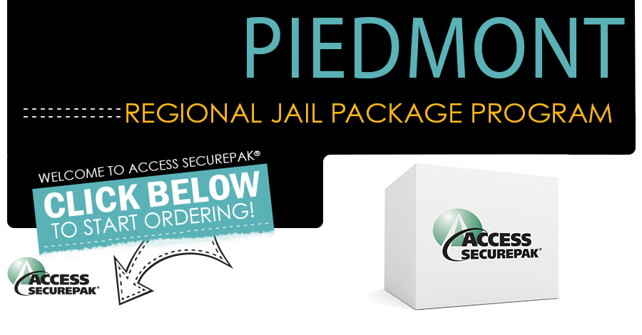 Access Securepak - Piedmont Regional Jail Package Program - VA - Welcome